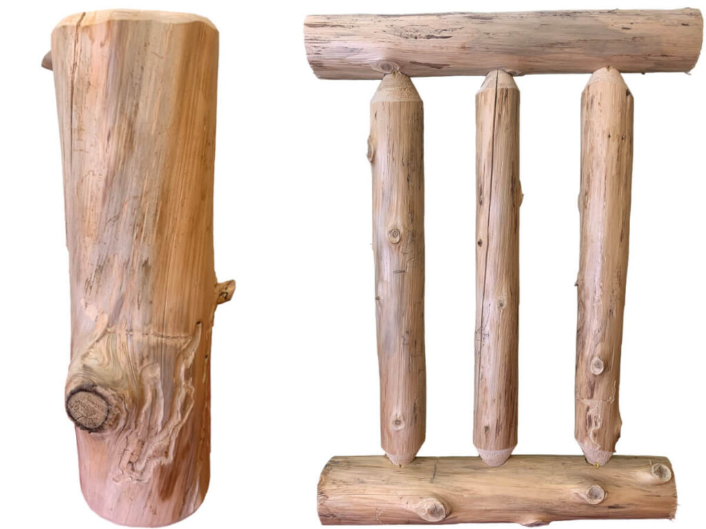 Cedar Log Railings | Cedar Log Railings