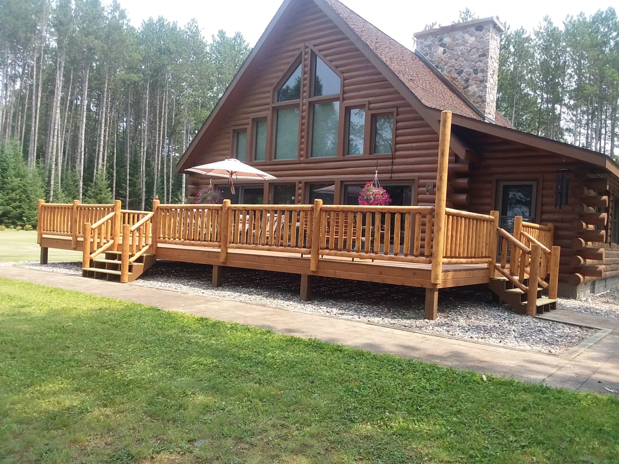 Cedar Log Railings | Cedar Log Railings